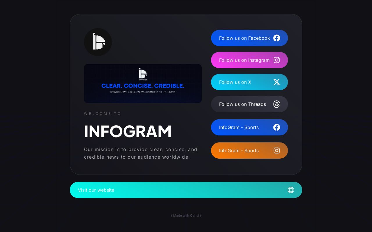 InfoGram - Clear. Concise. Credible